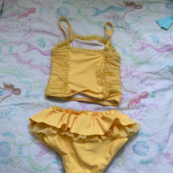 Disney | Swim | Belle Yellow Swim Suit Disney Store | Poshmark
